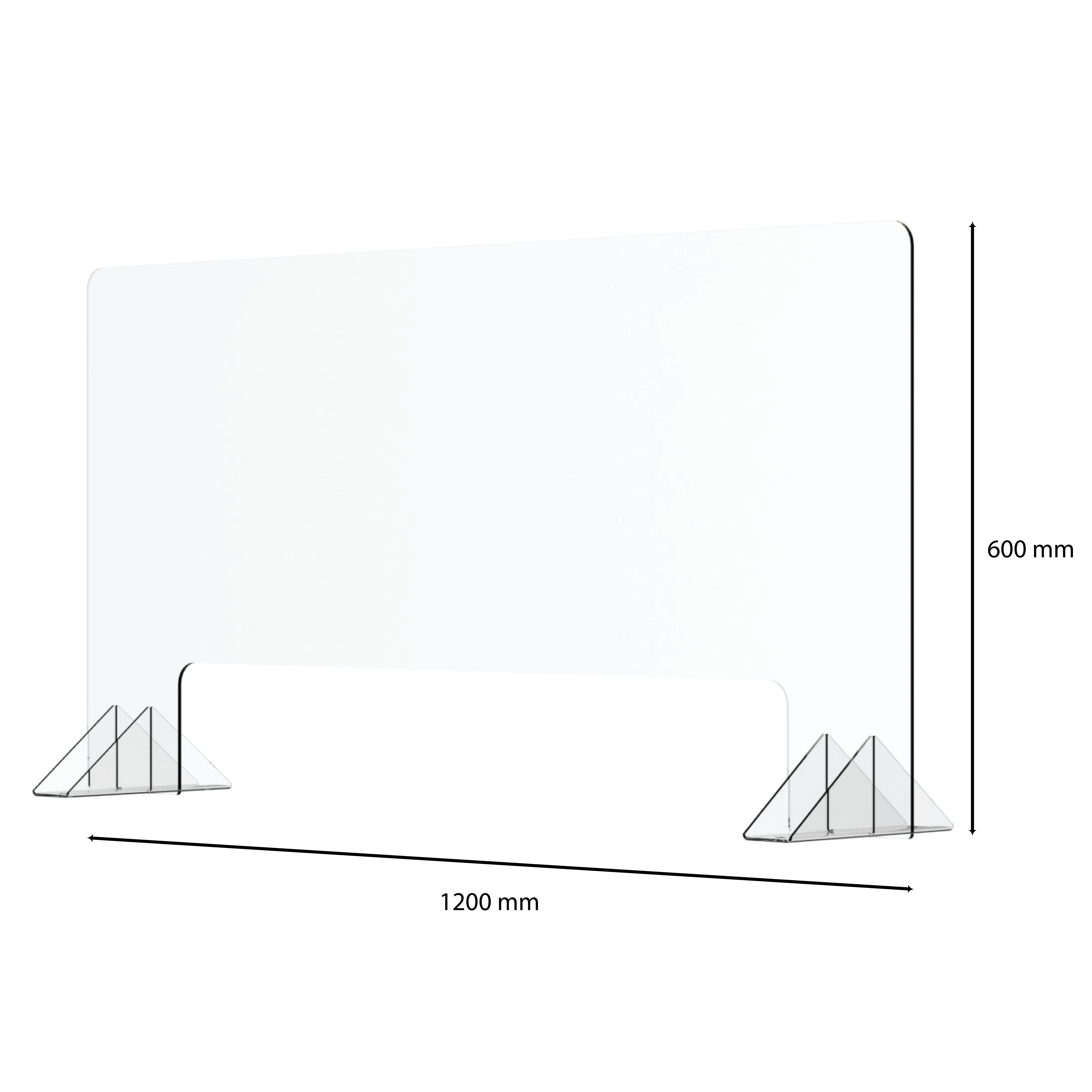 Acrylic Screen Guard 1200x600x5mm - Biofree.com